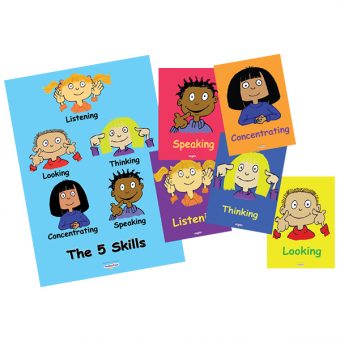 The 5 Skills A3 Poster Pack (pack of 6) - Jenny Mosley Education ...